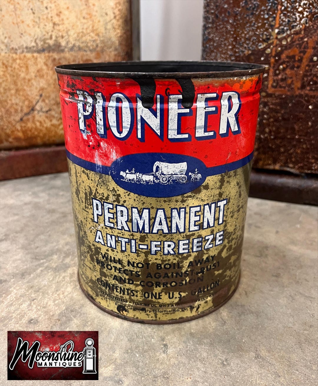 Rare 1950s PIONEER Anti-freeze Can Gas & Oil - Etsy