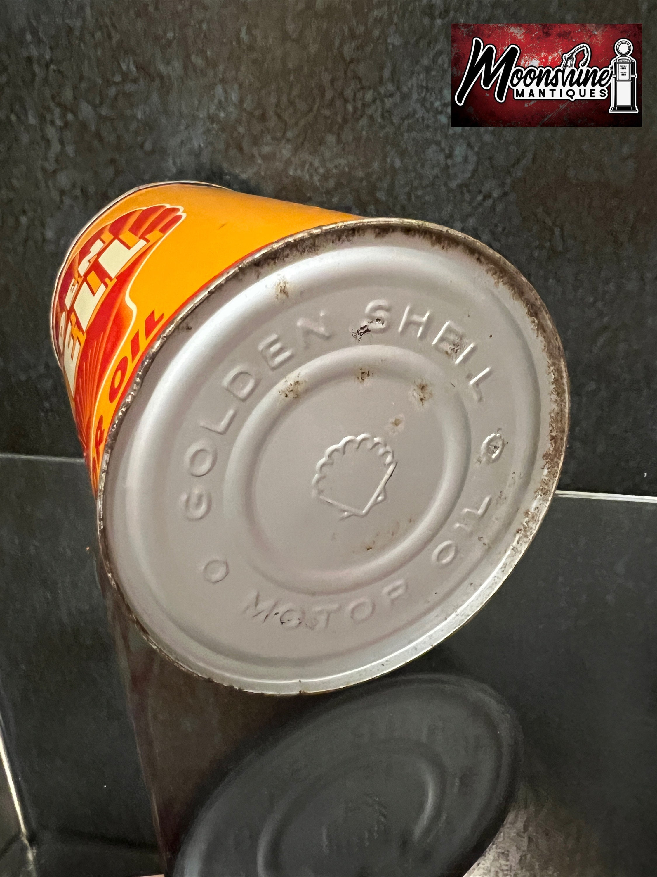 1930s GOLDEN SHELL Motor Oil Can 1 Qt. Gas & Oil - Etsy