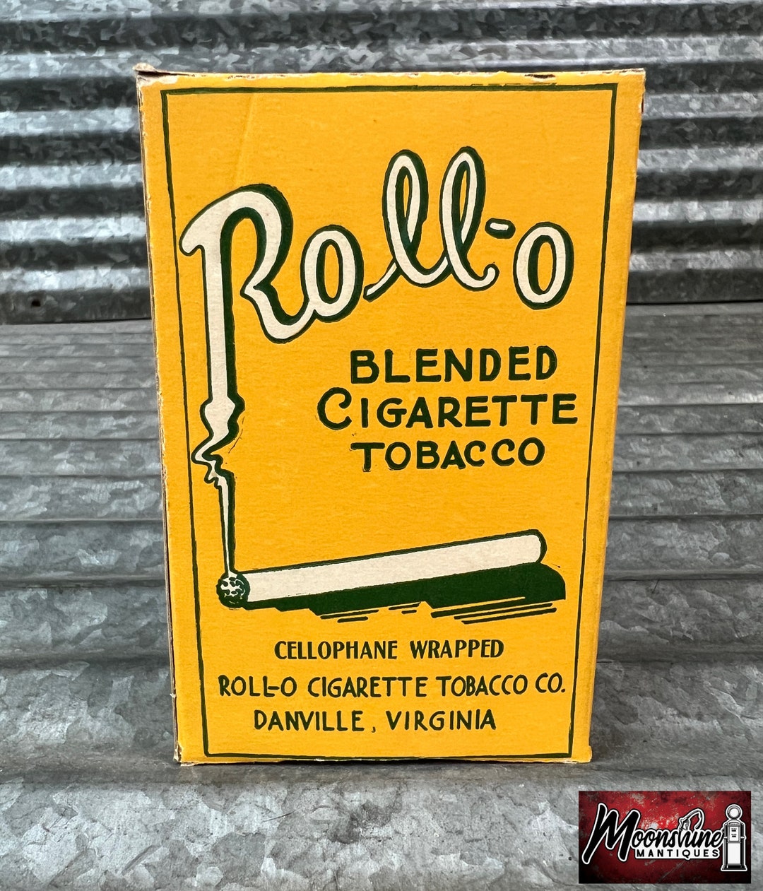 Vtg 1920's Roll-o Cigarette Tobacco Box Danville - Etsy