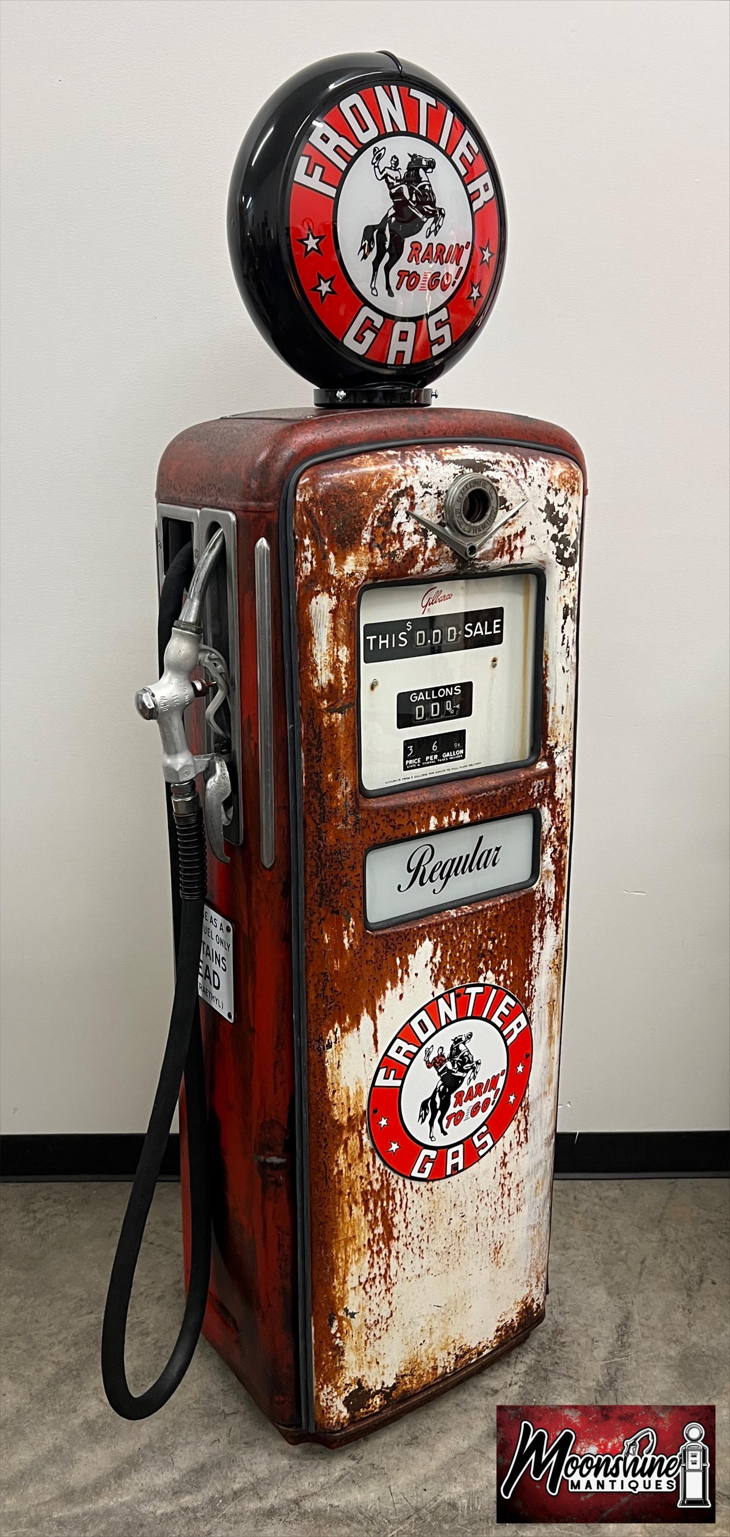 1950’s FRONTIER GASOLINE Gilbarco Gas Pump - Rustoration - Etsy