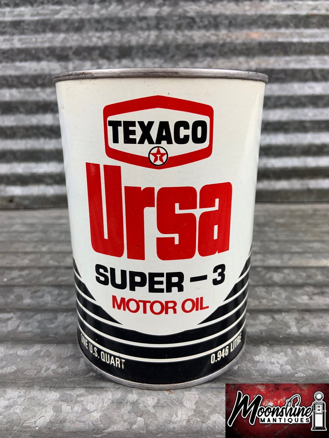1970s TEXACO Ursa Super-3 Motor Oil Can 1 Qt. Gas & Oil - Etsy