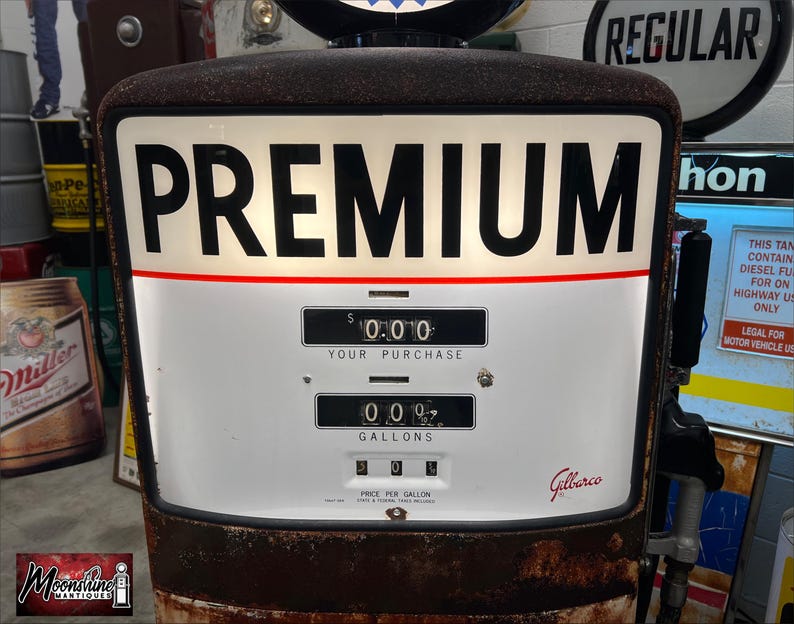1950’s PURE FIREBIRD Rat Rod Garage Gilbarco Gas Pump - Rustoration - Etsy