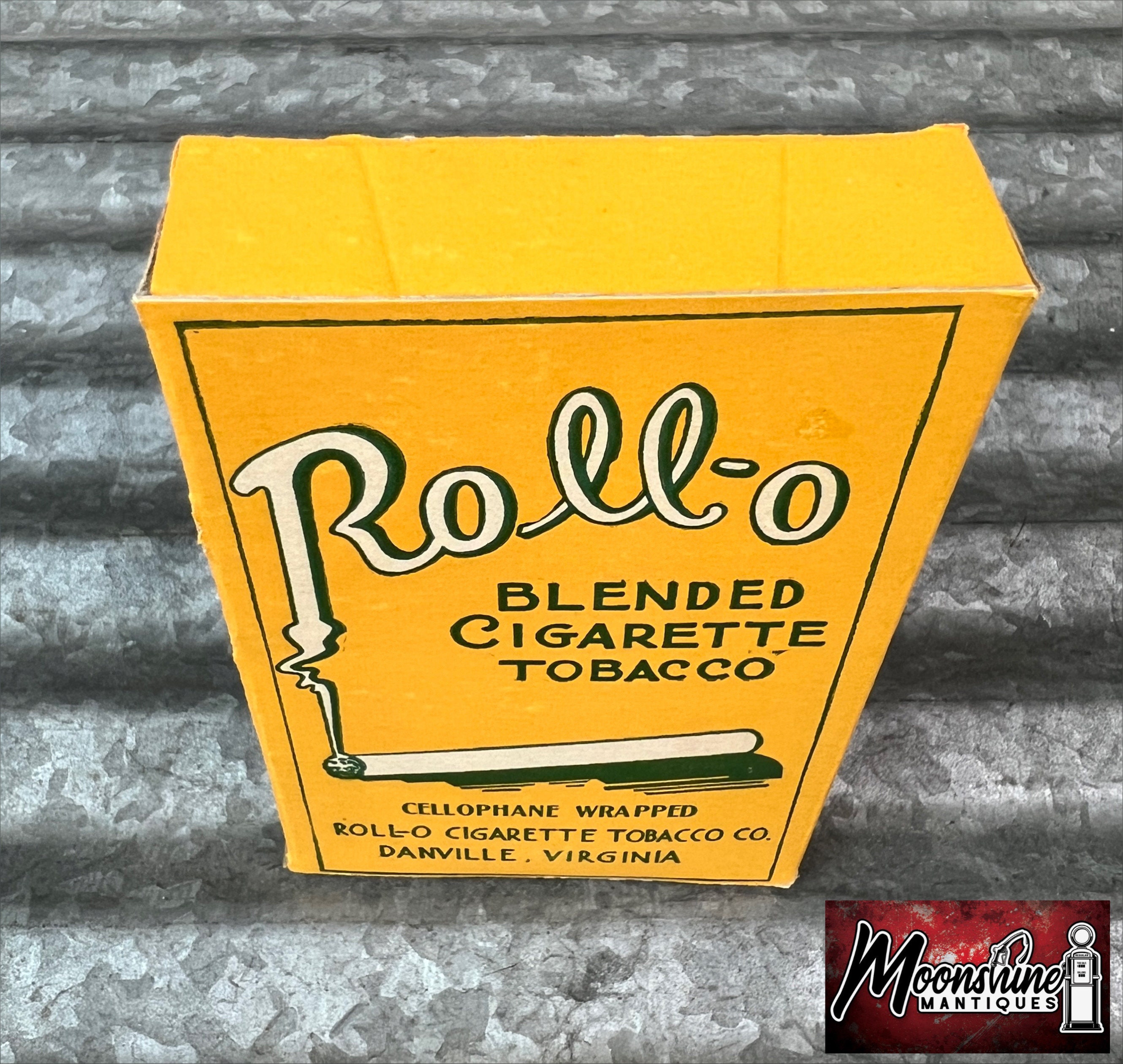 Vtg 1920's Roll-o Cigarette Tobacco Box Danville, Virginia - Etsy