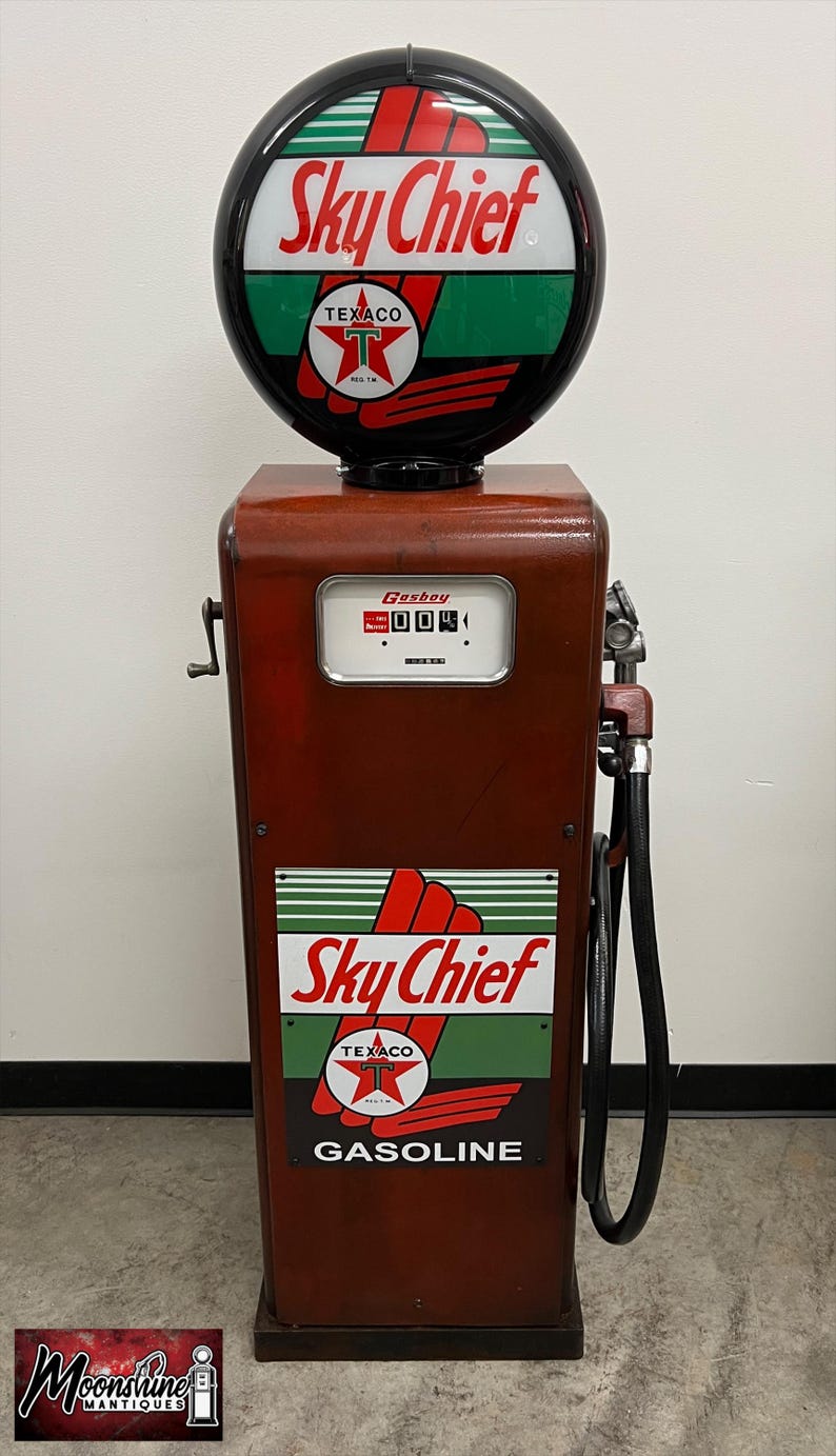 1950s TEXACO Sky Chief Gasboy Gas Pump Rustoration - Etsy