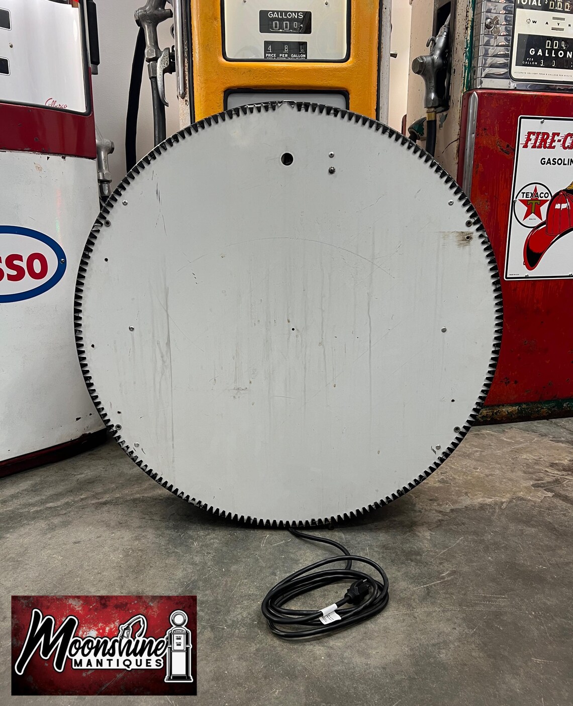 Vtg. TEXACO GASOLINE Light up Service Station Sign Gas & Oil - Etsy