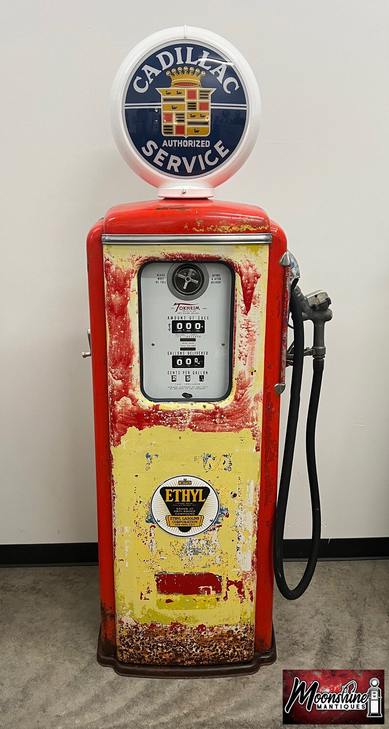 Rustoration 1940s CADILLAC Tokheim 39 Gas Pump Gas & Oil - Etsy