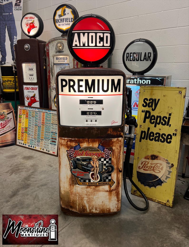 1950s AMOCO Rat Rod Garage Gilbarco Gas Pump Rustoration - Etsy