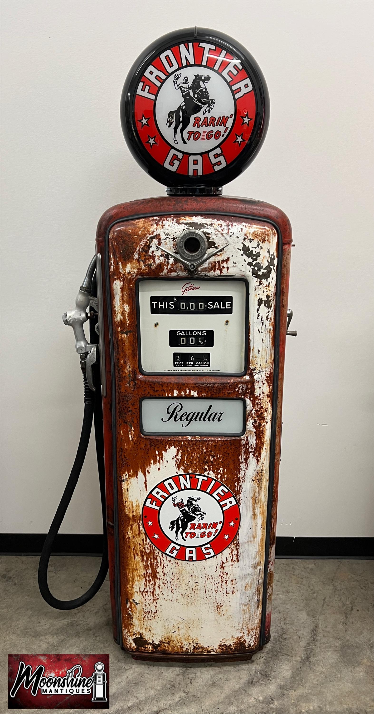 1950’s FRONTIER GASOLINE Gilbarco Gas Pump - Rustoration - Etsy