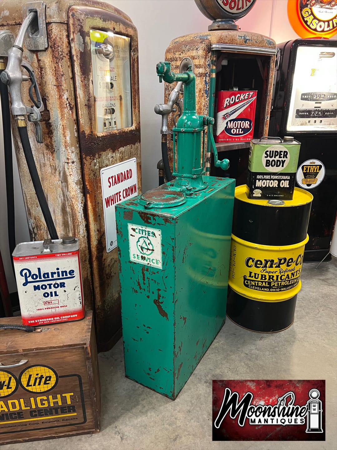 1930s CITIES SERVICE Bennett Oil Pump Lubester Free Shipping - Etsy