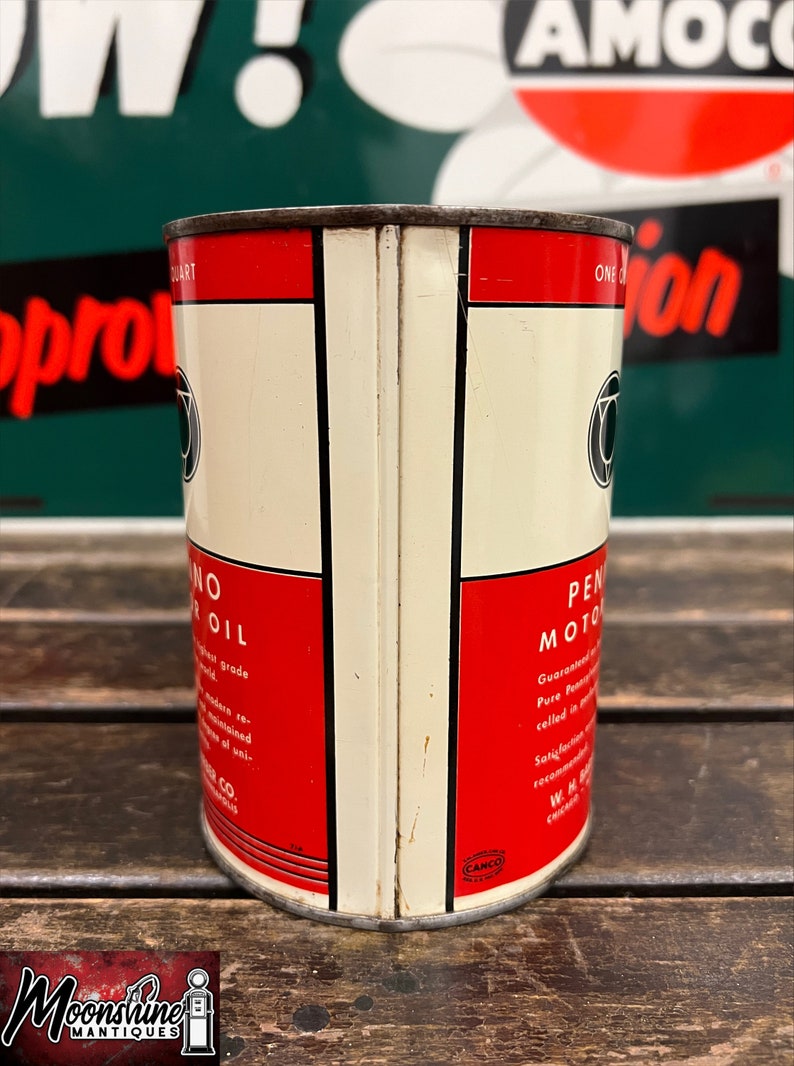 RARE 1950s PENNO Motor Oil Can 1 Qt. Gas & Oil - Etsy
