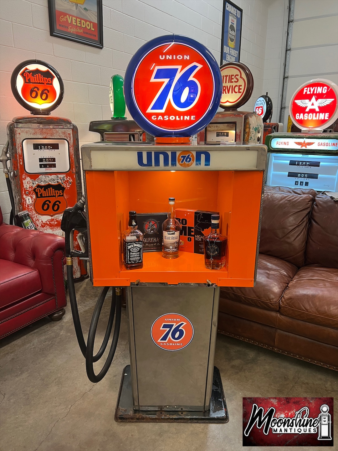Custom 1960s UNION 76 GASOLINE Wayne Gas Pump W/ Display Shelf - Etsy