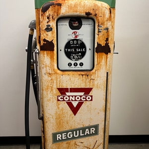 Rustoration 1950s CONOCO Wayne 80 Gas Pump Gas & Oil - Etsy