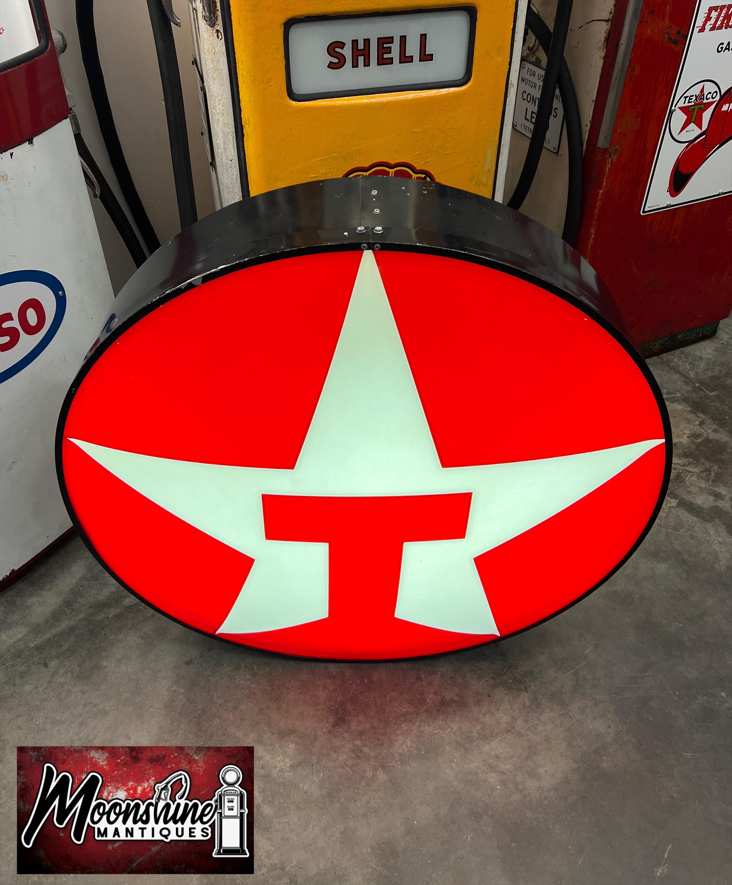 Vtg. TEXACO GASOLINE Light up Service Station Sign Gas & Oil - Etsy