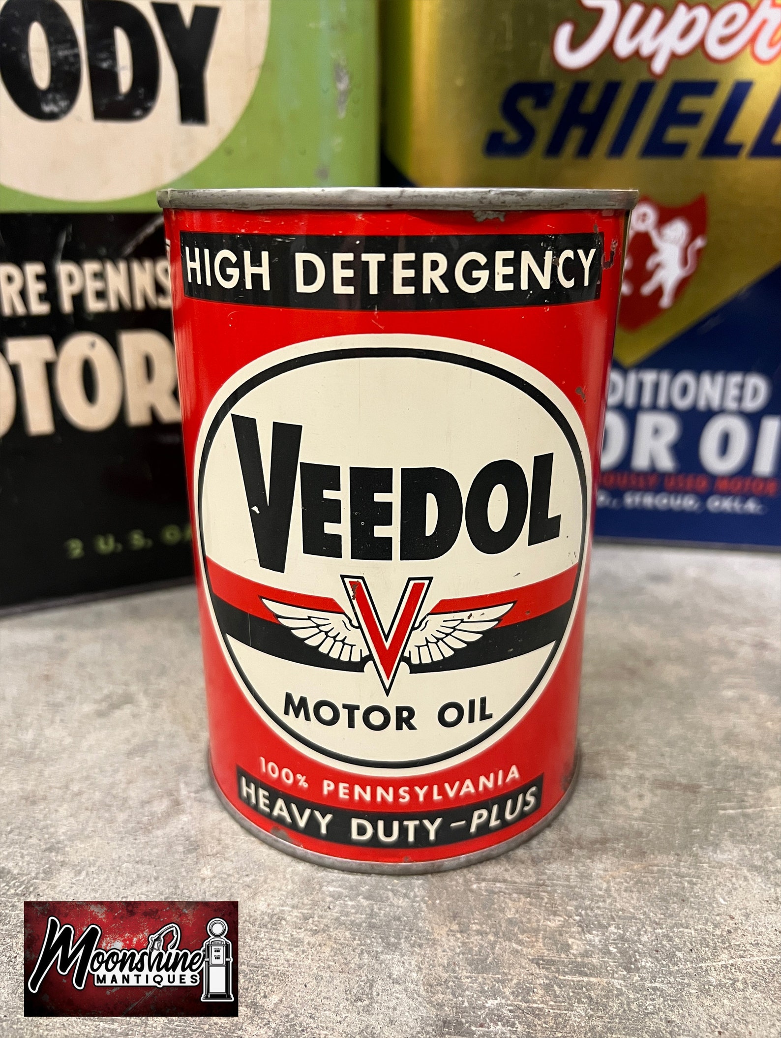 1950s VEEDOL HEAVY DUTY 1 Qt Motor Oil Can Gas & Oil - Etsy