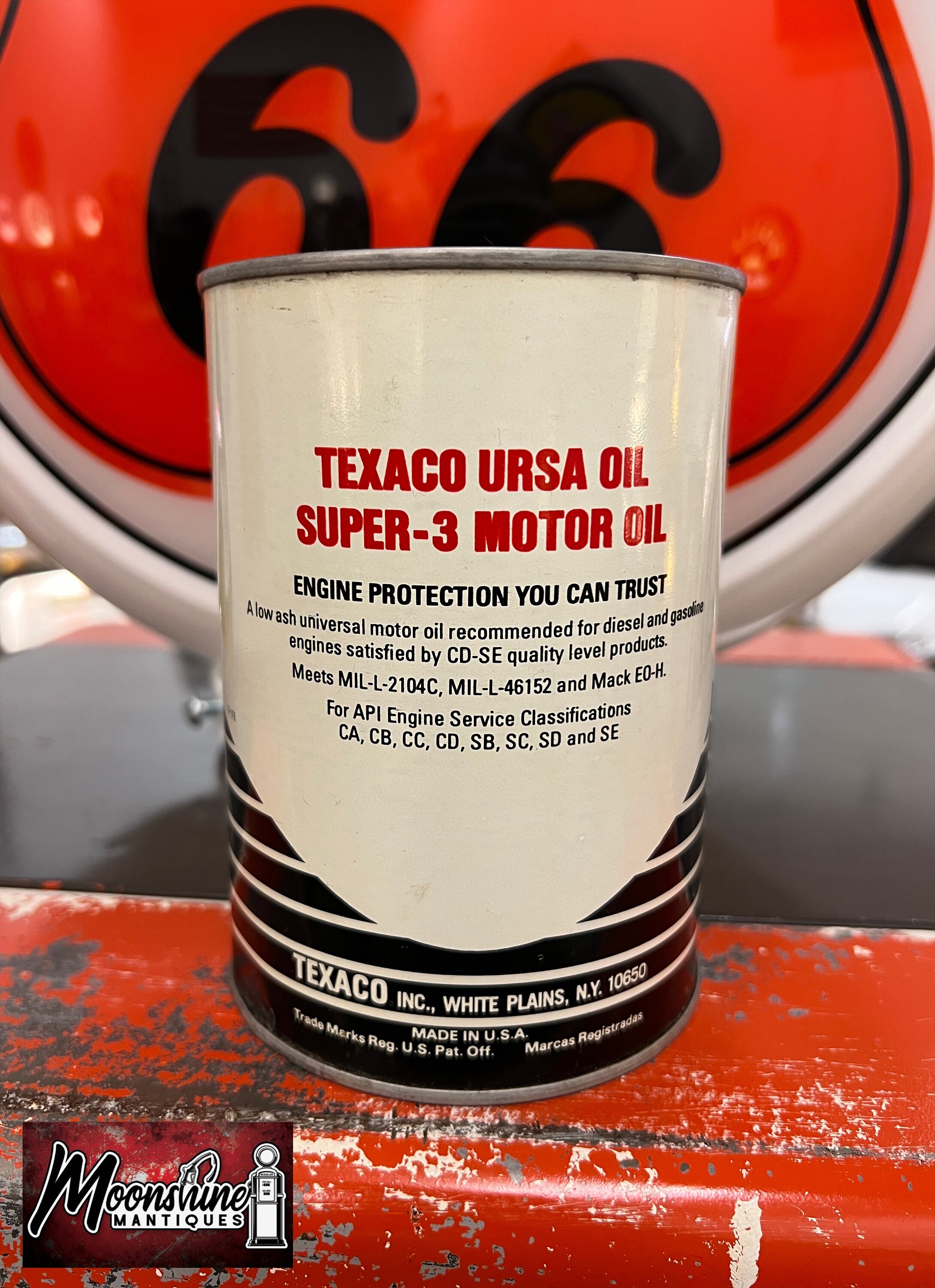 1970s TEXACO Ursa Super-3 Motor Oil Can 1 Qt. Gas & Oil - Etsy