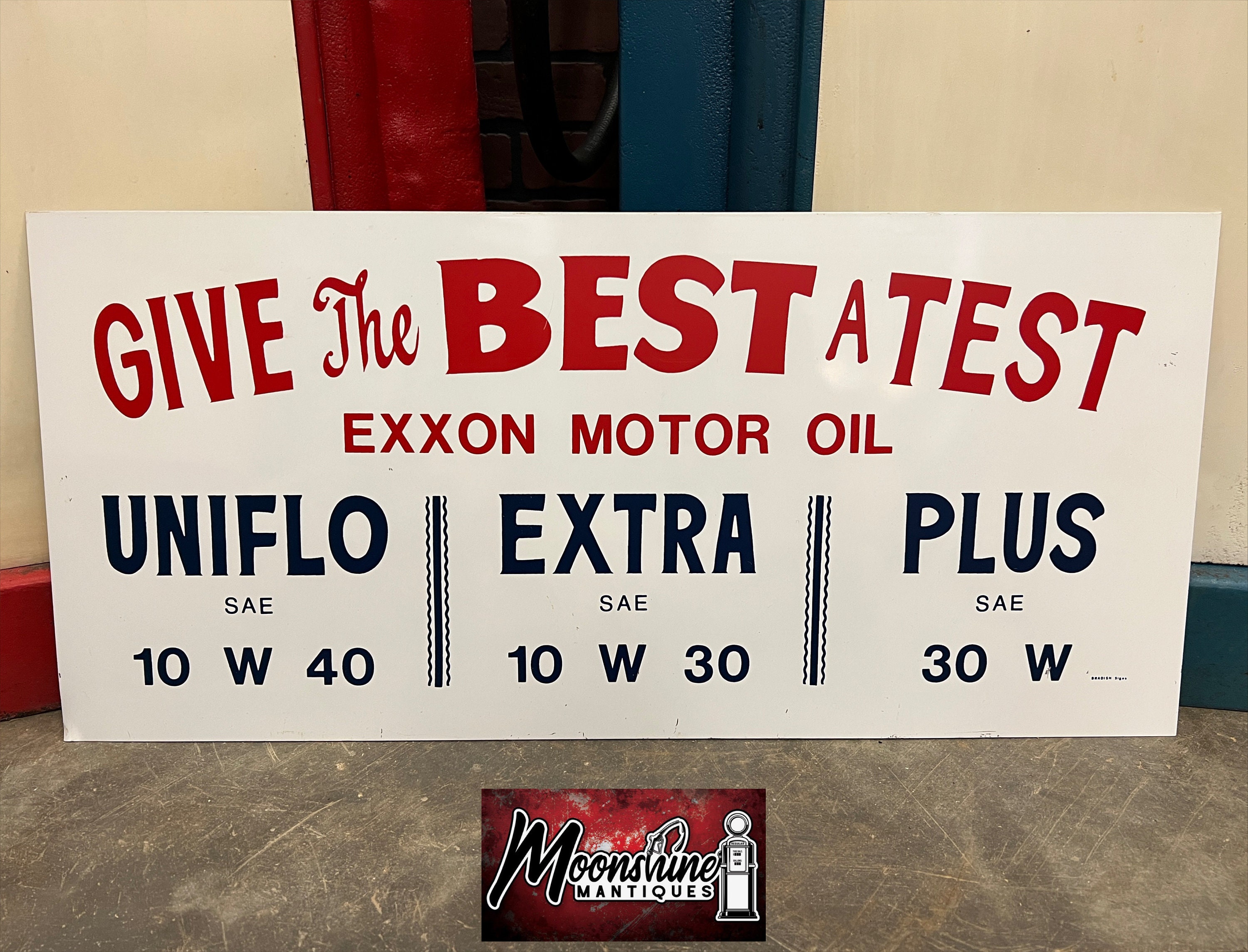 Vintage Exxon Uniflo Sign