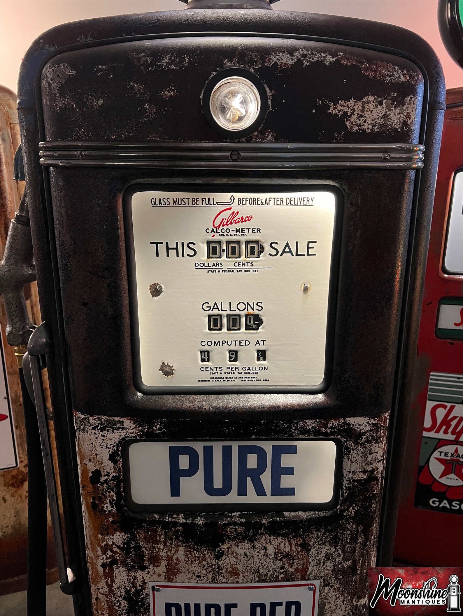 1940s PURE GASOLINE Gilbarco Gas Pump Rustoration - Etsy