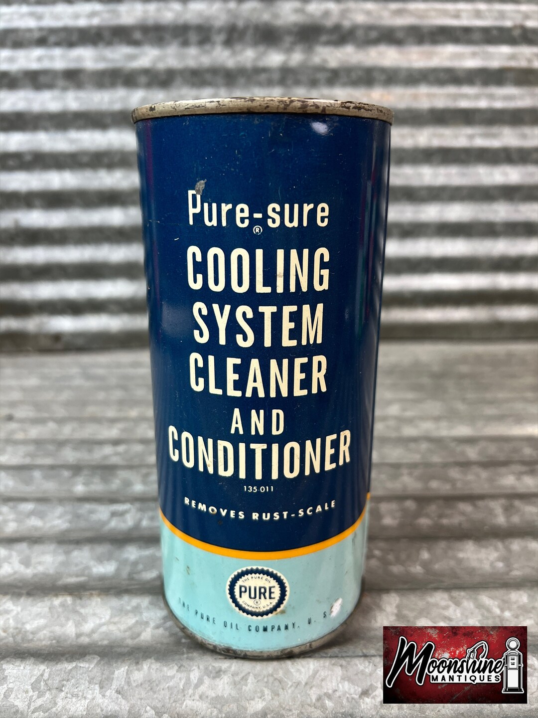 FULL Vtg. 1950's PURE Cooling System Cleaner Can Gas & - Etsy
