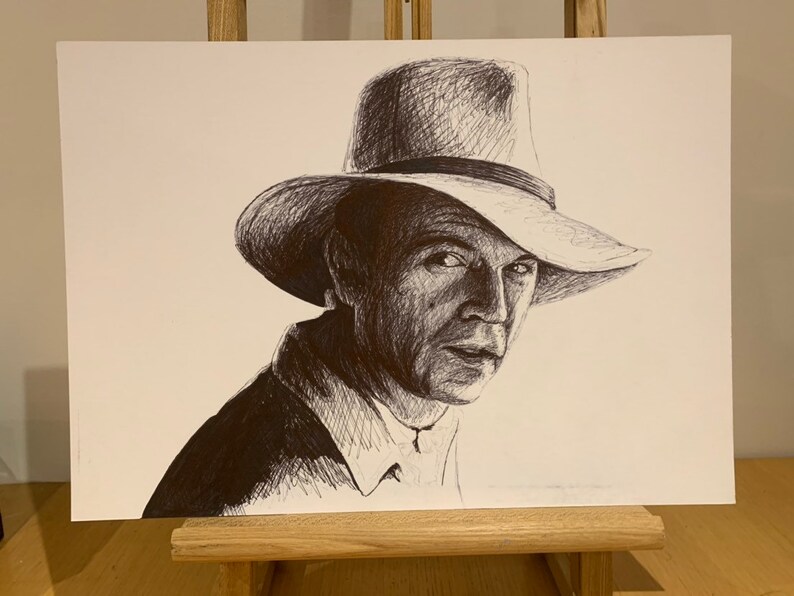 Alan Grant Jurassic Park - Original Pen Artwork by Chris Kay - Etsy