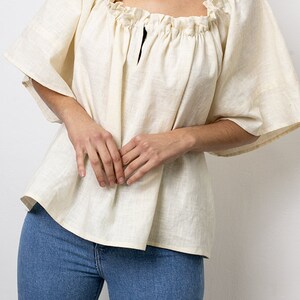 Basic Chemise Blouse Sewing Pattern | 2 Sleeve Options | Nightdress ...