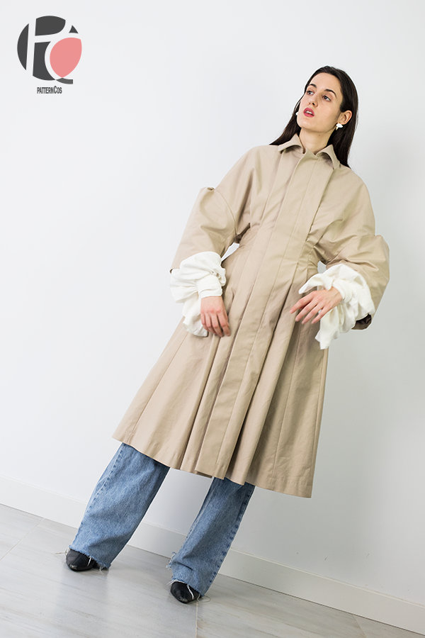 Gabardine Coat Sewing Pattern | Dark Academia Trench Pattern for Rainy ...