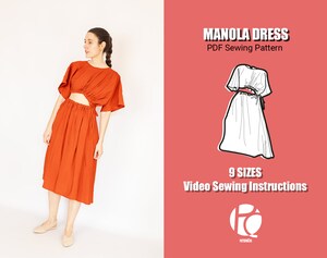 V-neck Slip Dress PDF Sewing Pattern for Women - Etsy Canada