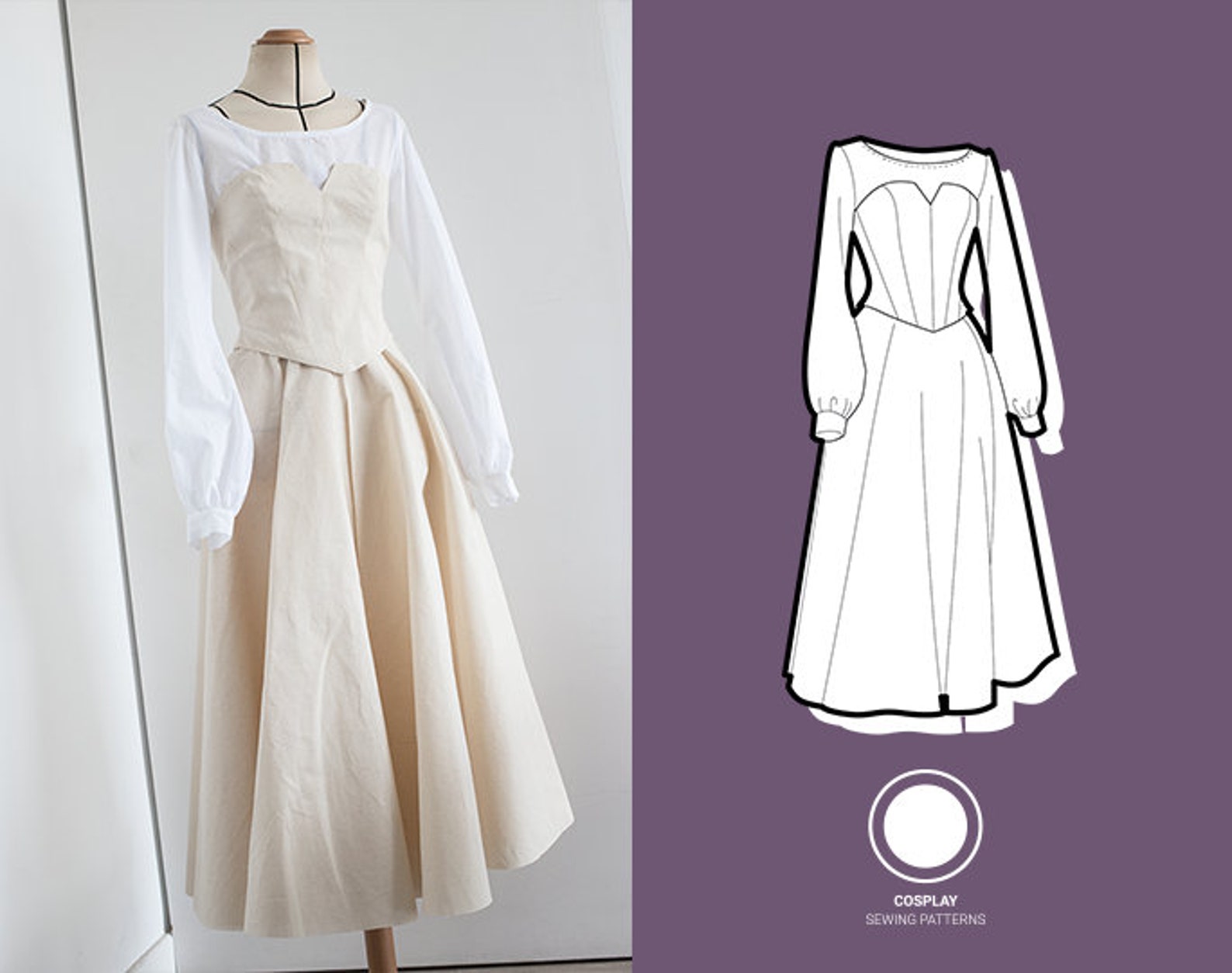 Ariel Inspired Pattern PDF Cosplay Sewing Pattern - Etsy