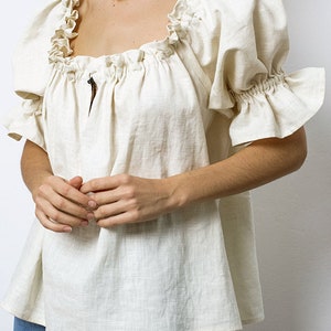 Basic Chemise Blouse Sewing Pattern | 2 Sleeve Options | Nightdress ...