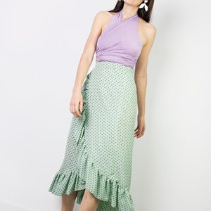 Kaze Wrap Skirt Sewing Pattern | Effortlessly Midi Skirt Pattern for Women | Summer Flared Skirt ...