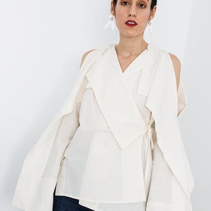 Japanese Style Blouse Sewing Pattern | Kimono Inspired Shirt Pattern ...