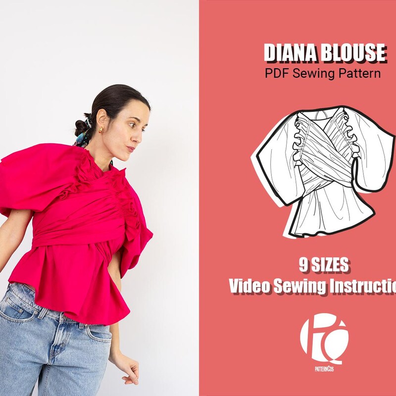 Draped Top Pattern - Etsy