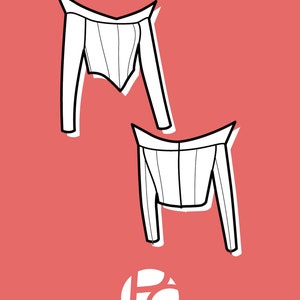 Princess Bodice 01 Sewing Pattern | Cocktail Bustier Pattern | Corset ...