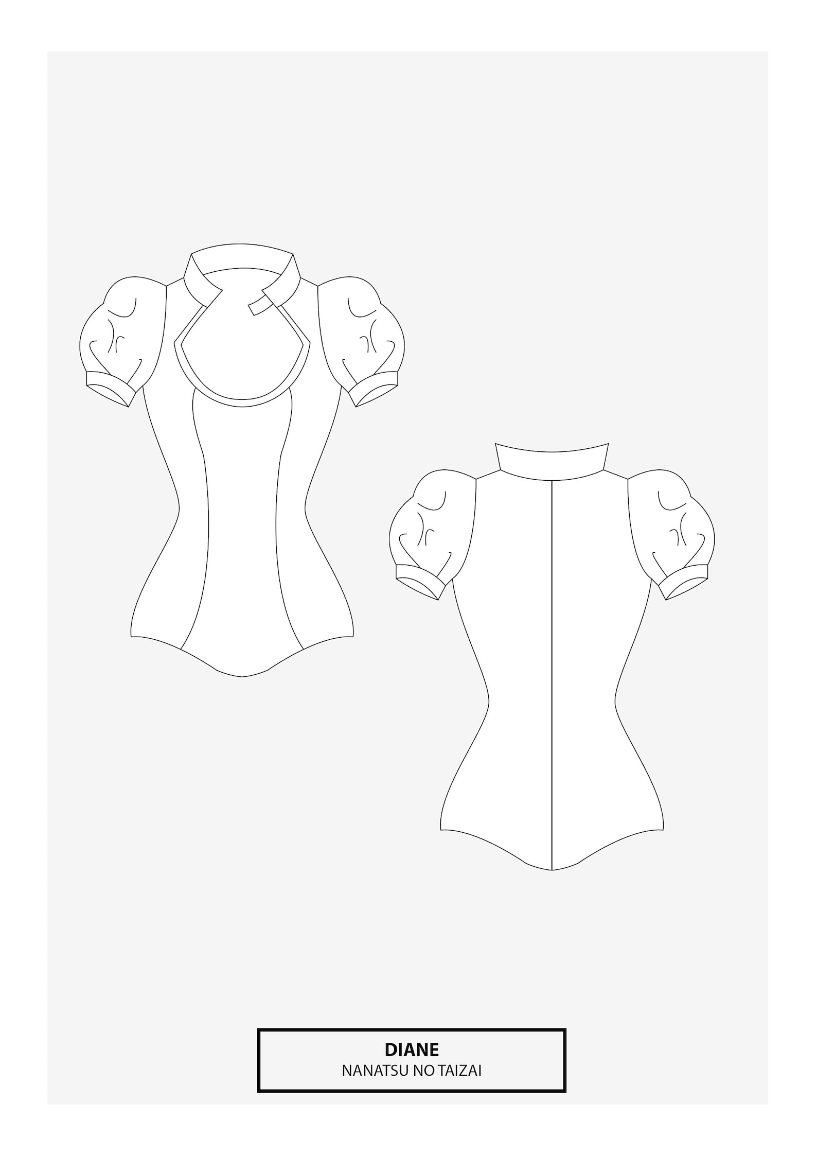 Diane | Cosplay Sewing Pattern - Etsy