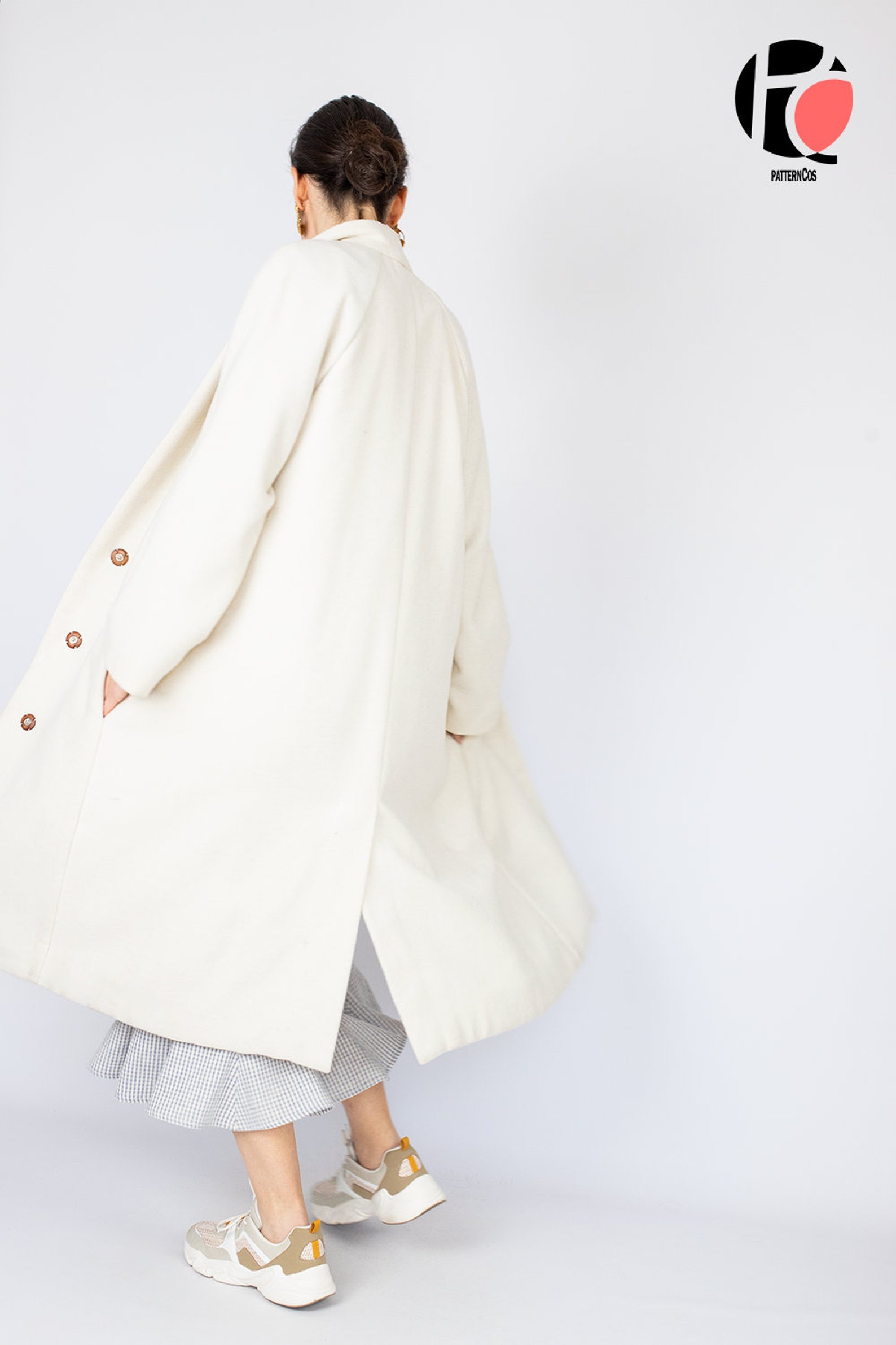 Ranglan Wide Coat Sewing Pattern | Winter Jacket Pattern for Women ...
