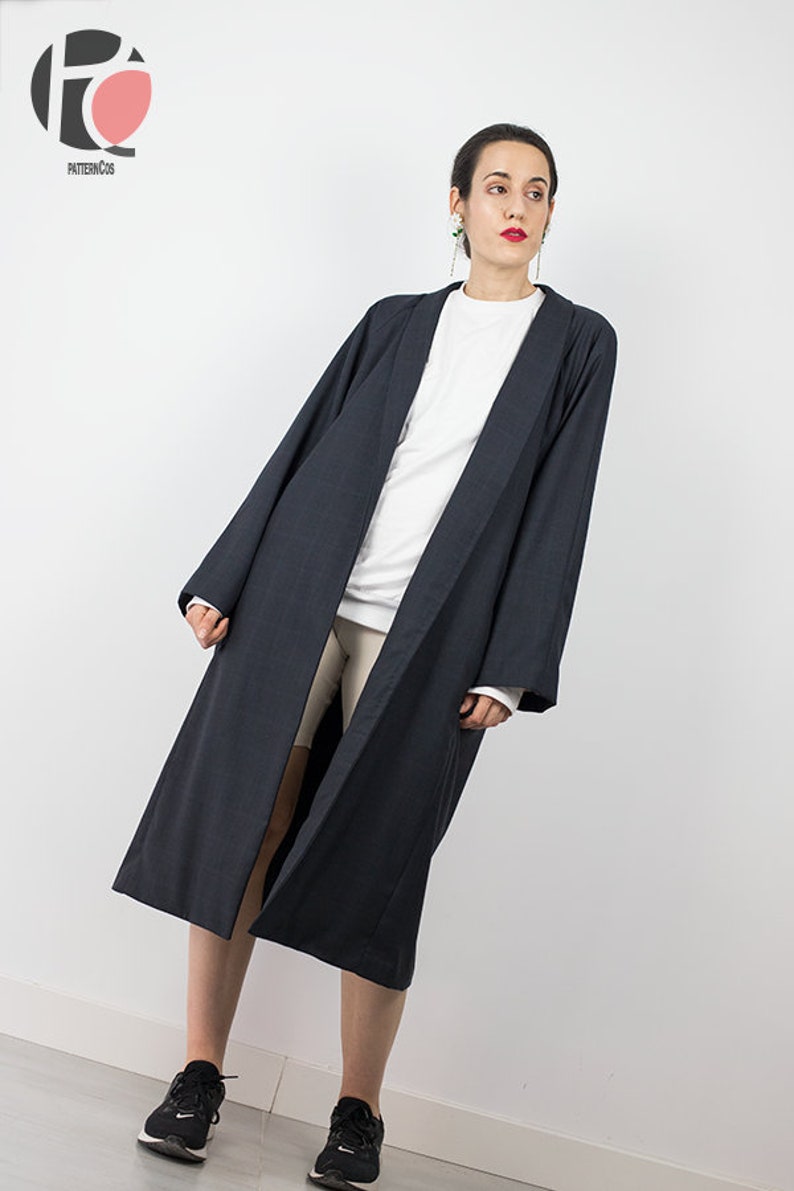 Ranglan Wide Coat Sewing Pattern | Winter Jacket Pattern for Women ...