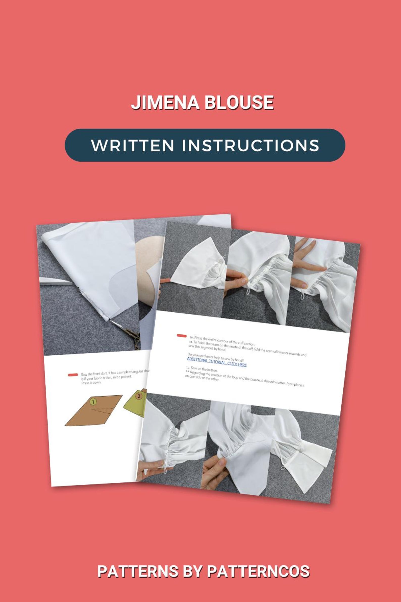 Elegant Blouse Sewing Pattern | Basic Buttoned Shirt Pattern | Flared ...