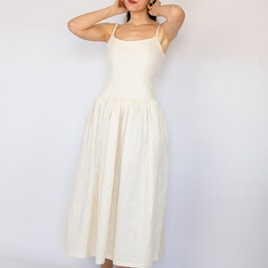 Basic Midi Dress Pattern | Low-waist Dress Pattern | Mediterranean ...