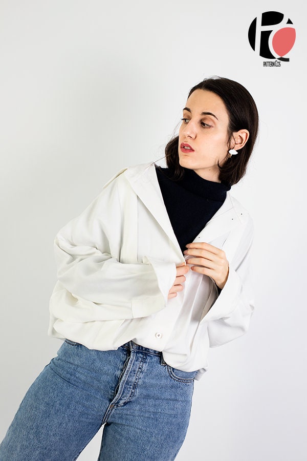 The Boyfriend Oversized Shirt Sewing Pattern | Unisex Buttoned-down ...