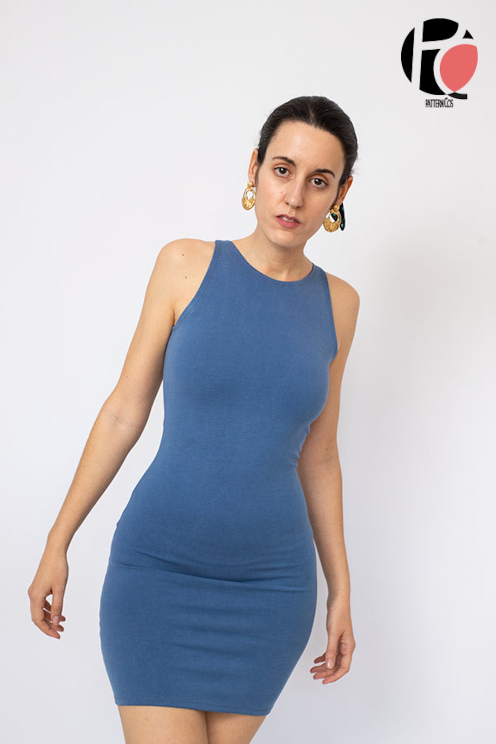 Fitted Strech Dress Sewing Pattern | Tube Dress Pattern for Knit | COZY ...