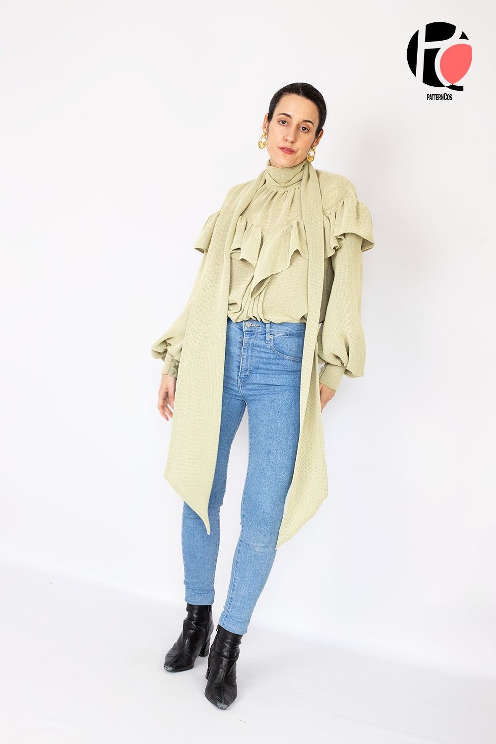 Loose-fit Blouse Sewing Pattern With Puffy Sleeves | Romantic Blouse ...