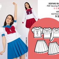 Japanese School Boy Shirt Sewing Pattern/downloadable PDF File and ...