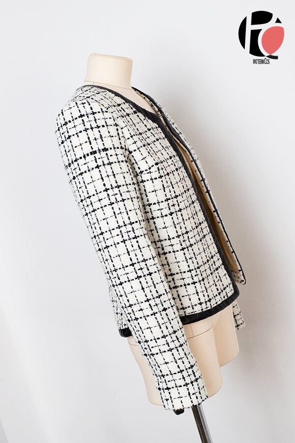 Tweed Couture Jacket Sewing Pattern | Elegant Jacket Design | Tailored ...