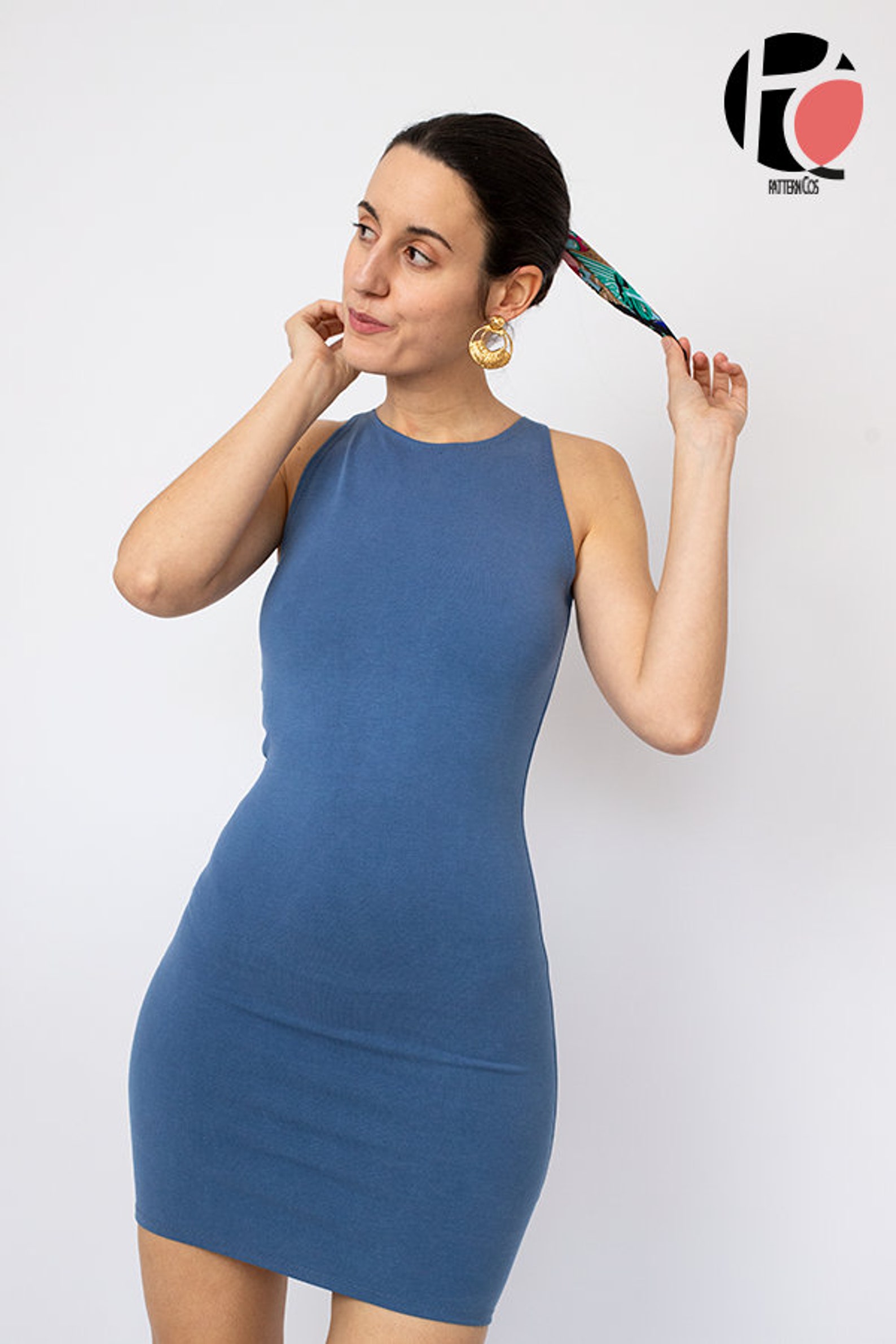 Fitted Strech Dress Sewing Pattern | Tube Dress Pattern for Knit | COZY ...