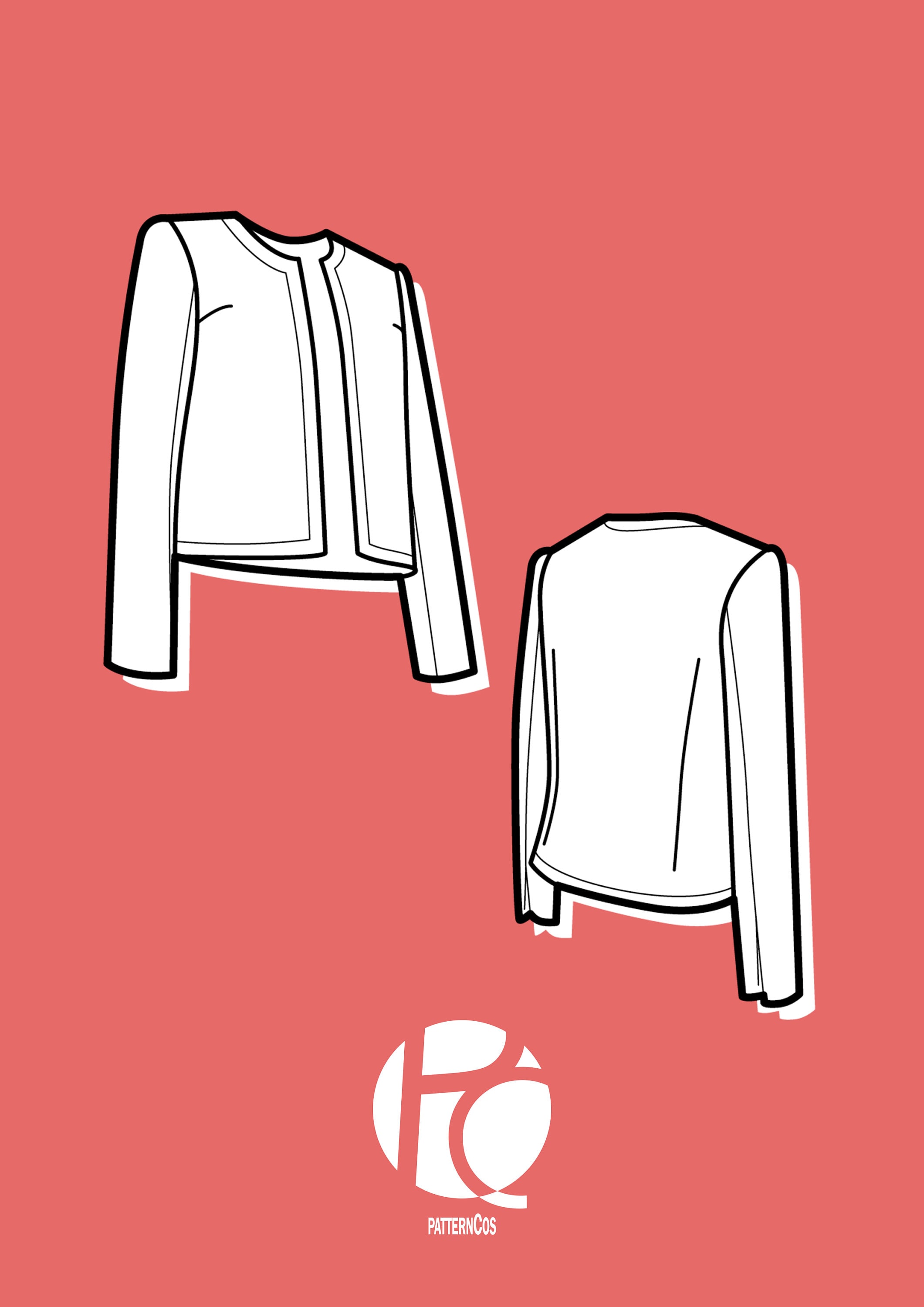 Tweed Couture Jacket Sewing Pattern | Elegant Jacket Design | Tailored ...