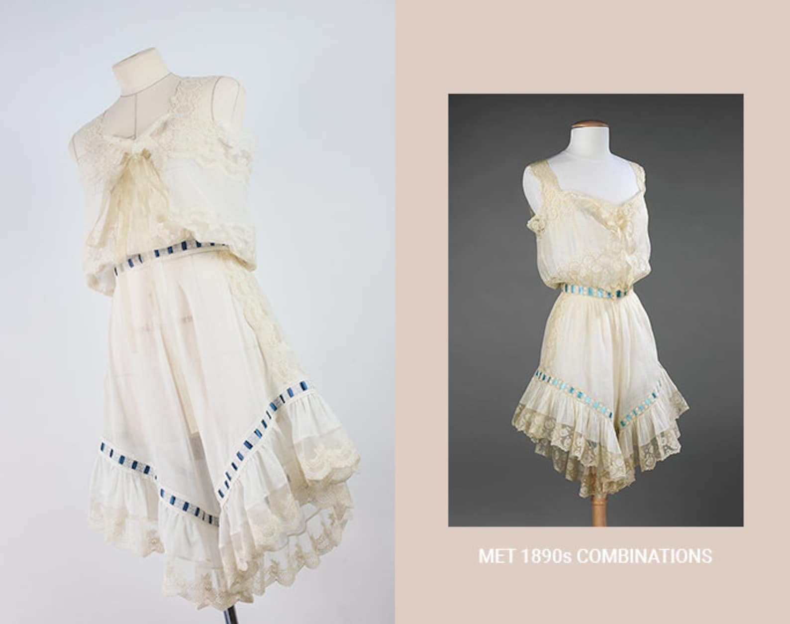 1890s Edwardian Combinations. Victorian Underwear 8 SIZES - Etsy