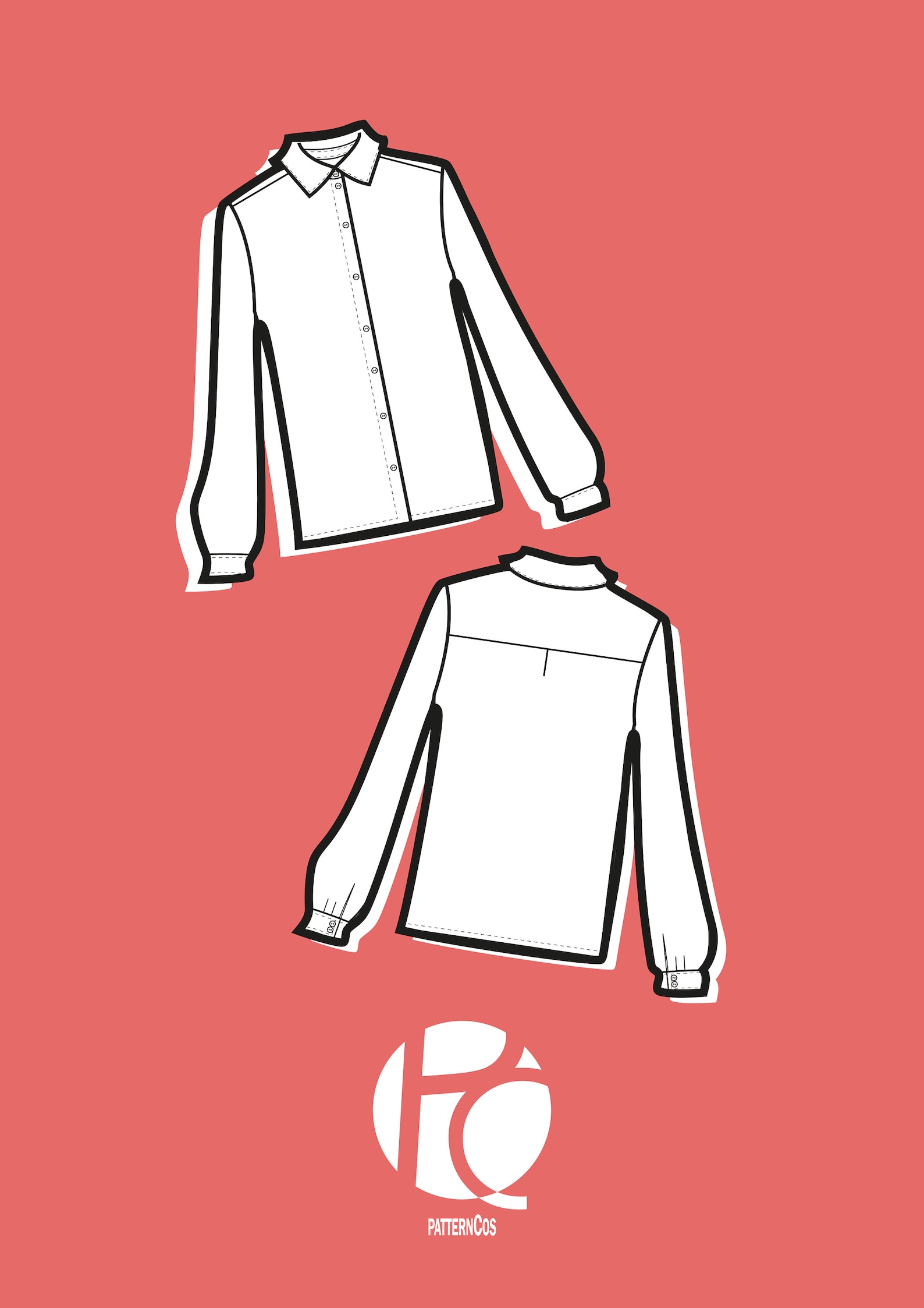 Mireia Buttoned Blouse 6 SIZES PDF Sewing Pattern - Etsy