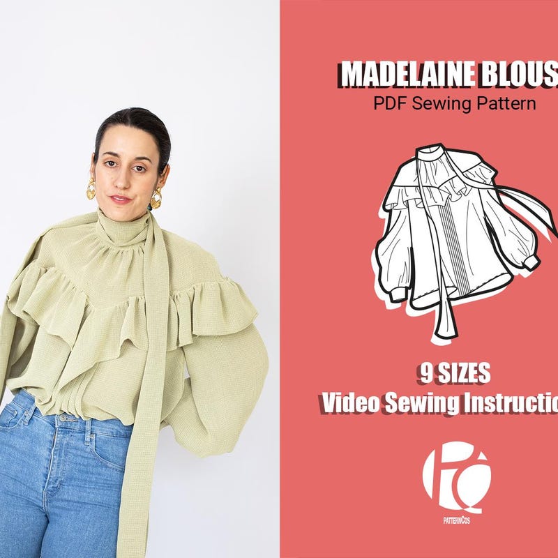Blouse Sewing Pattern - Etsy