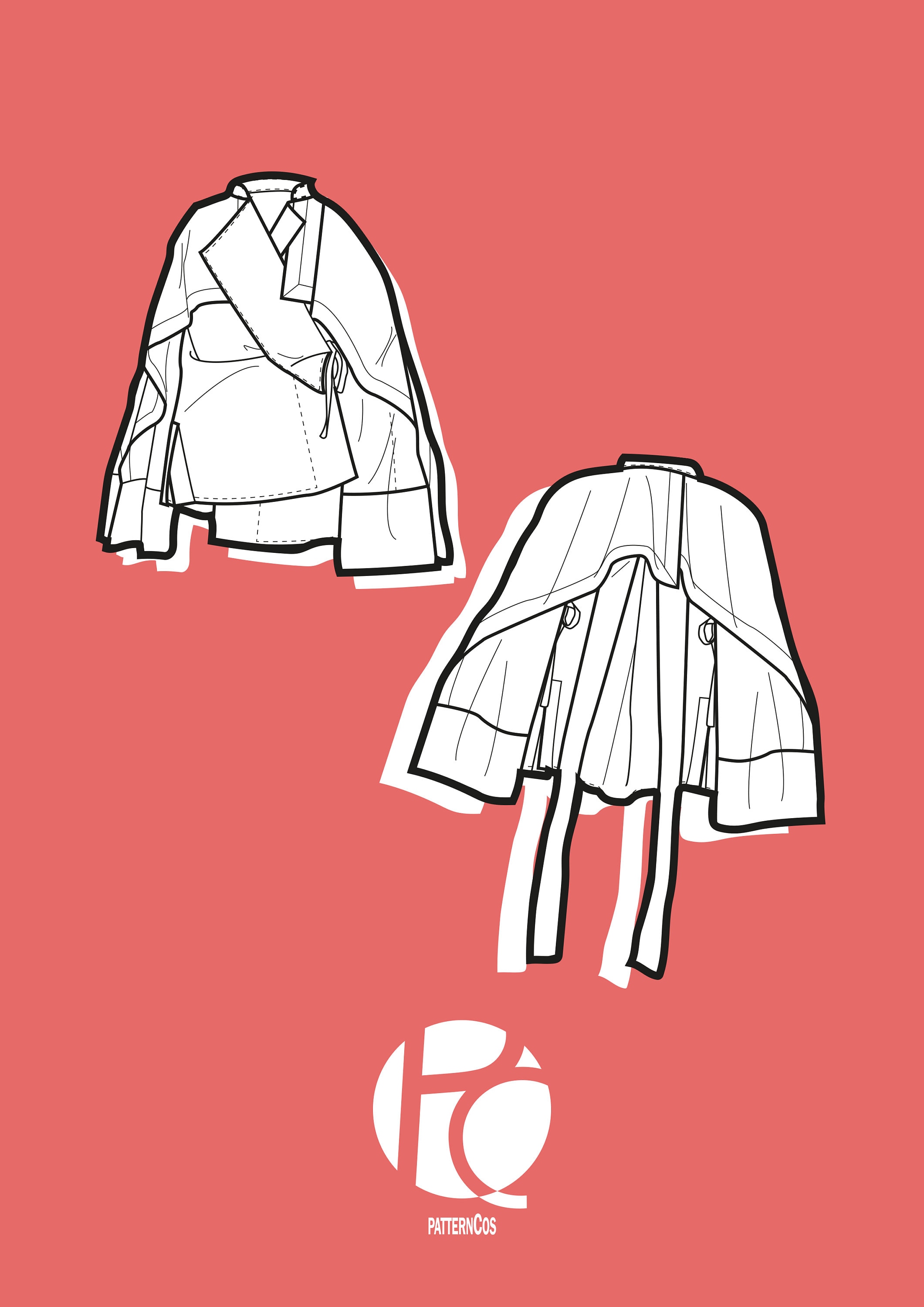 Japanese Style Blouse Sewing Pattern | Kimono Inspired Shirt Pattern ...