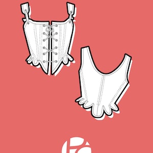 Corset Pattern Sewing Pattern | Renaissance Milkmaid Stay Bodice ...