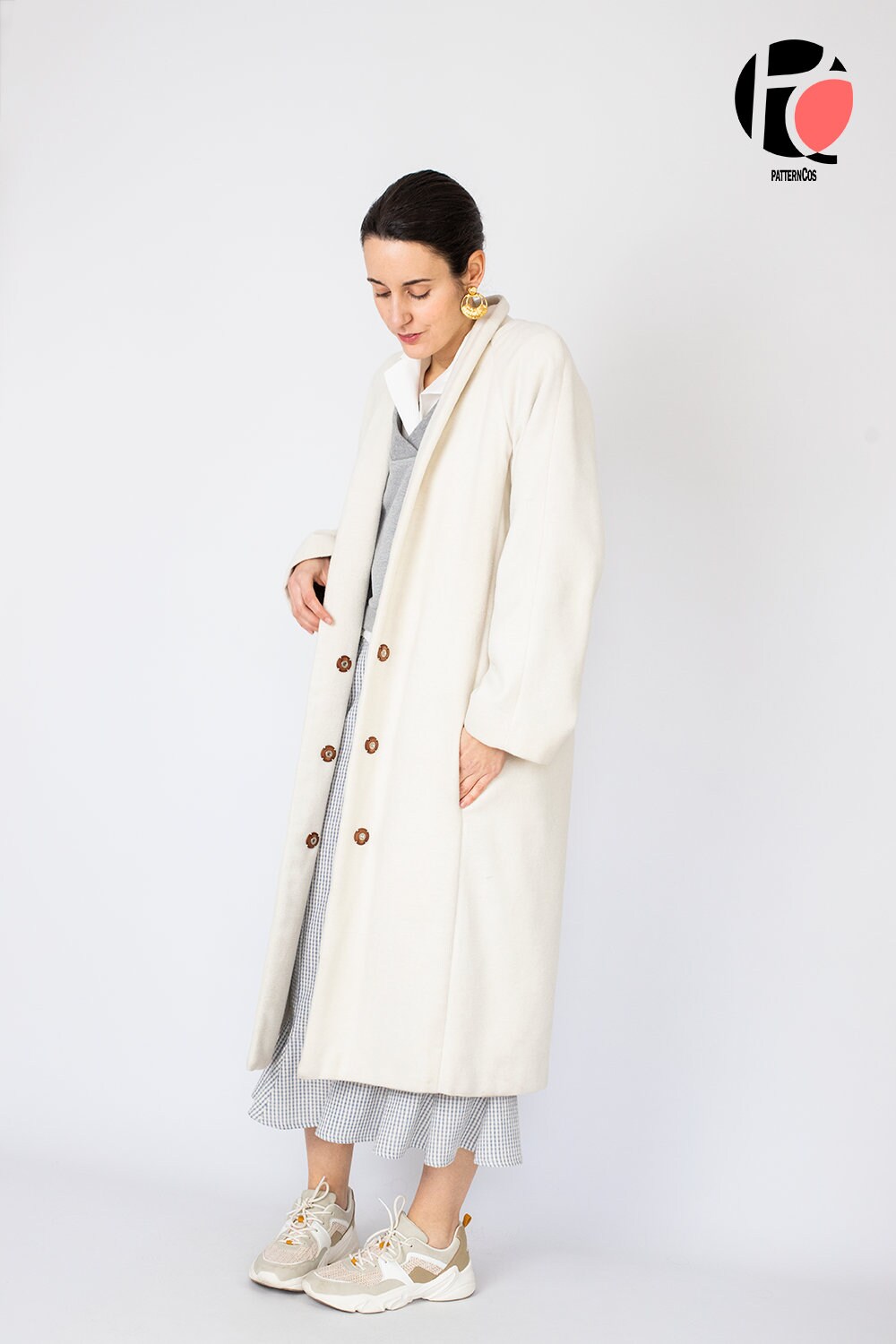 Ranglan Wide Coat Sewing Pattern | Winter Jacket Pattern for Women ...